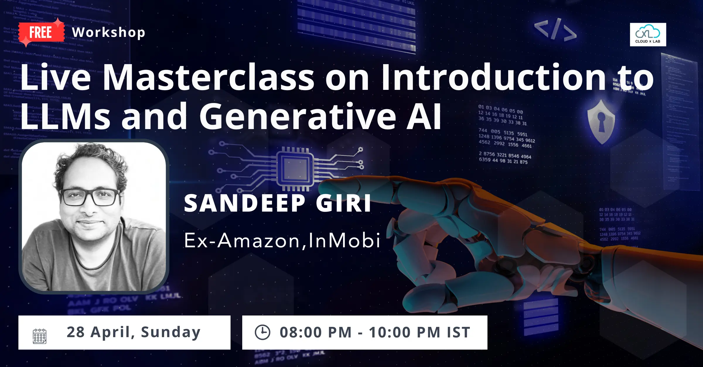 Live Masterclass on Introduction to LLMs and Generative AI | CloudxLab