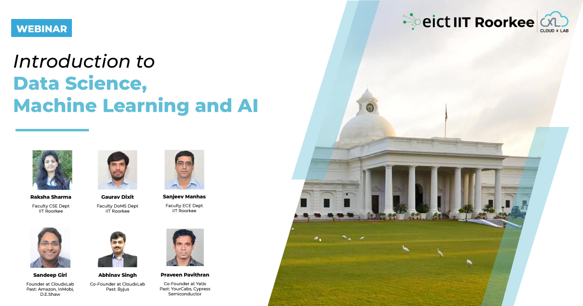 Free Webinar on Introduction to Data Science, Machine Learning and AI | CloudxLab