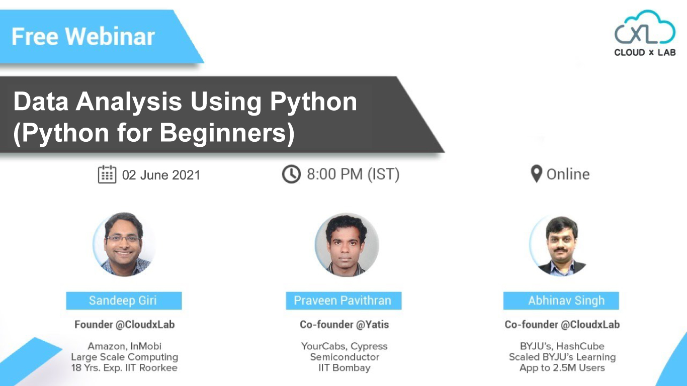 Data Analysis Using Python Python For Beginners xLab