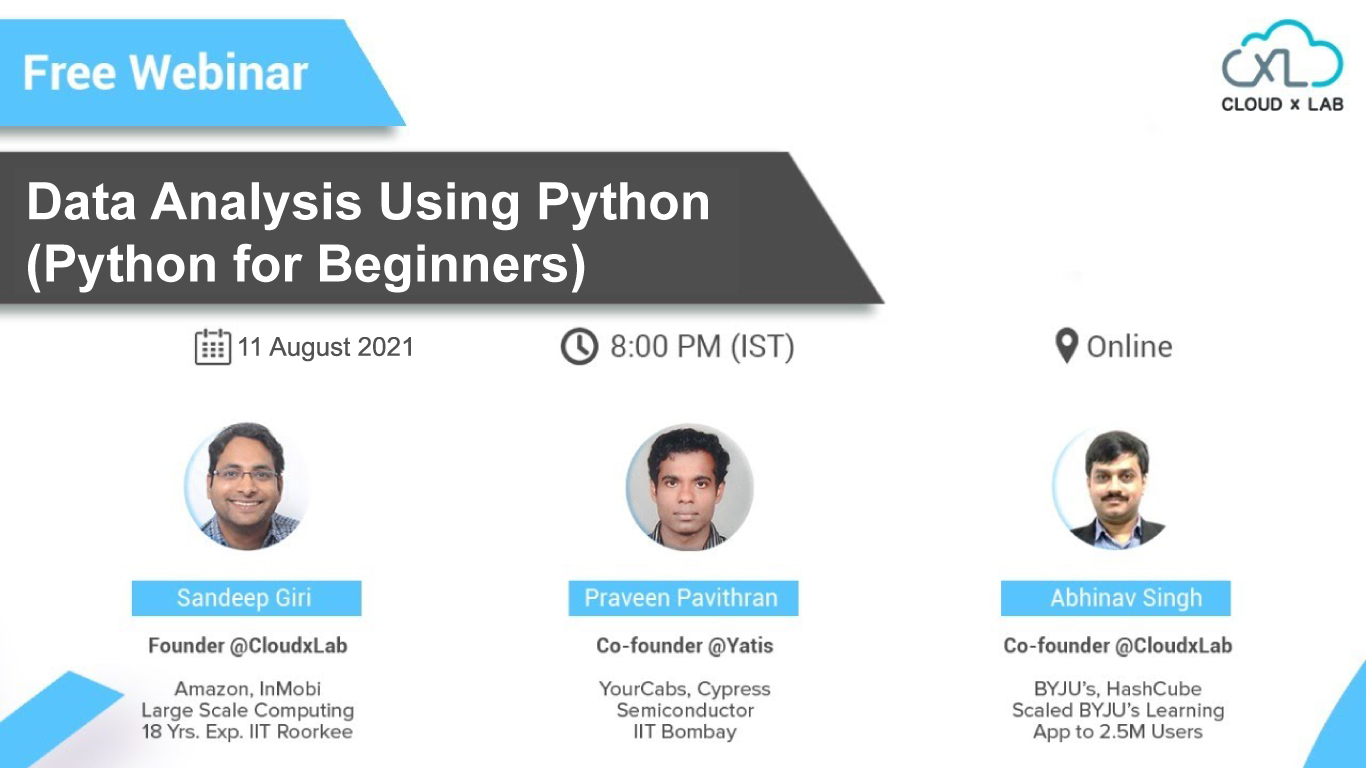 Data Analysis Using Python Python For Beginners xLab