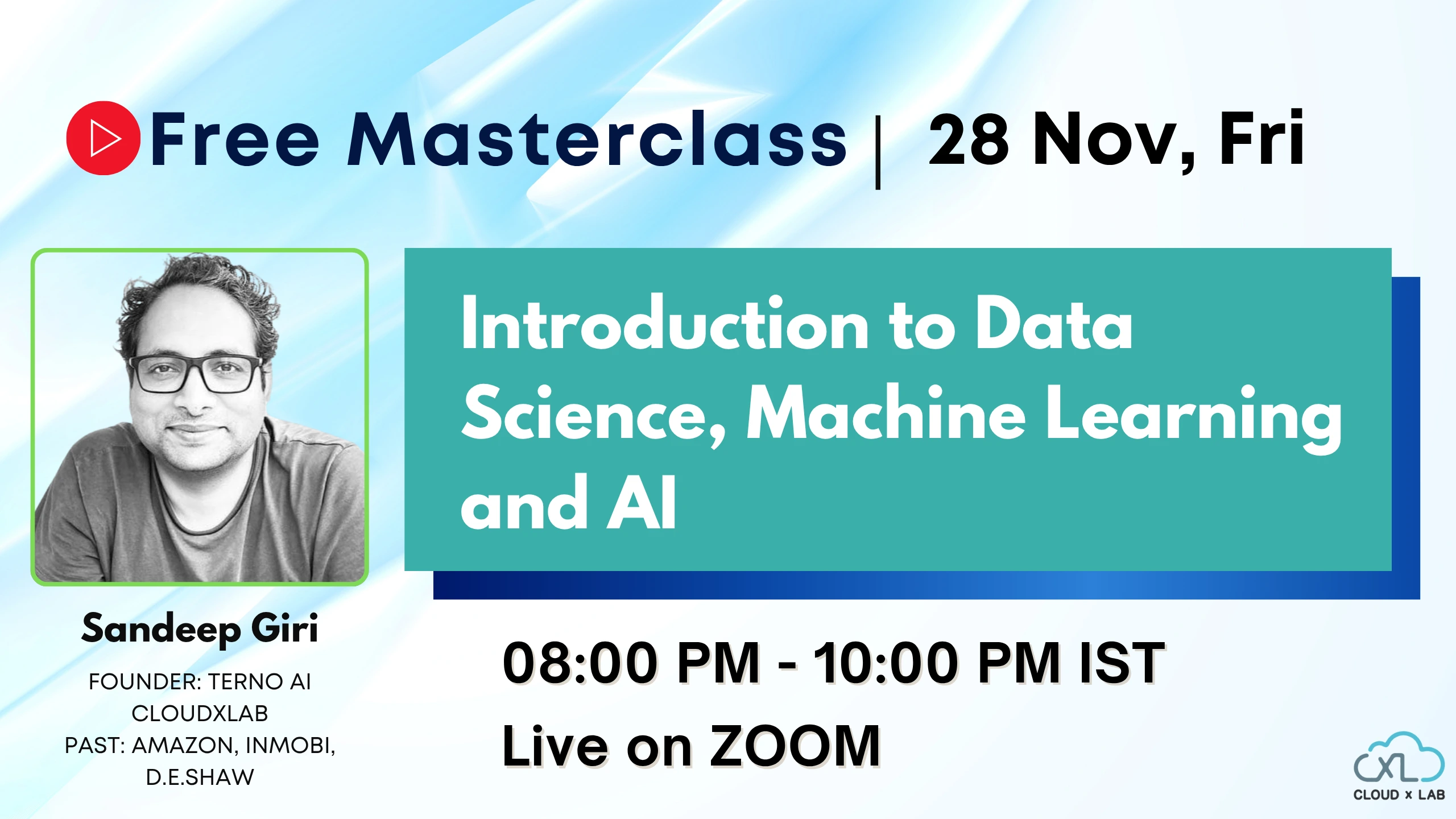 Introduction to Data Science, Machine Learning and AI | CloudxLab