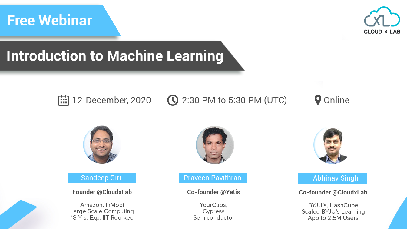 Free Webinar on Introduction to Machine Learning | CloudxLab